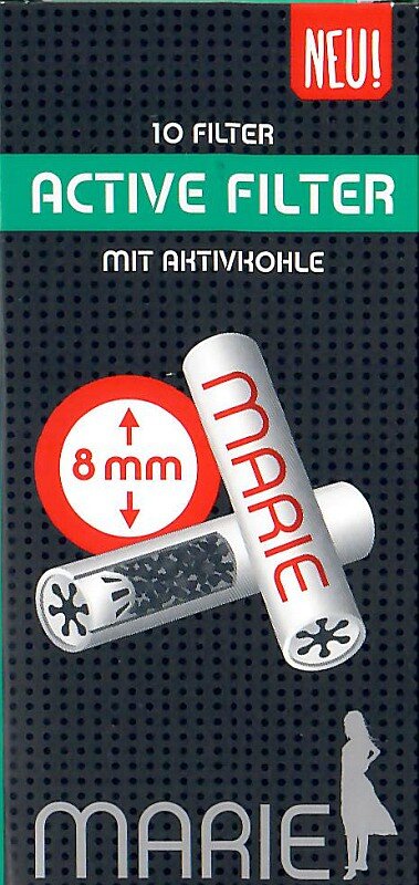 Marie Active Filter 8mm mit Aktivkohle 10er, 2,10
